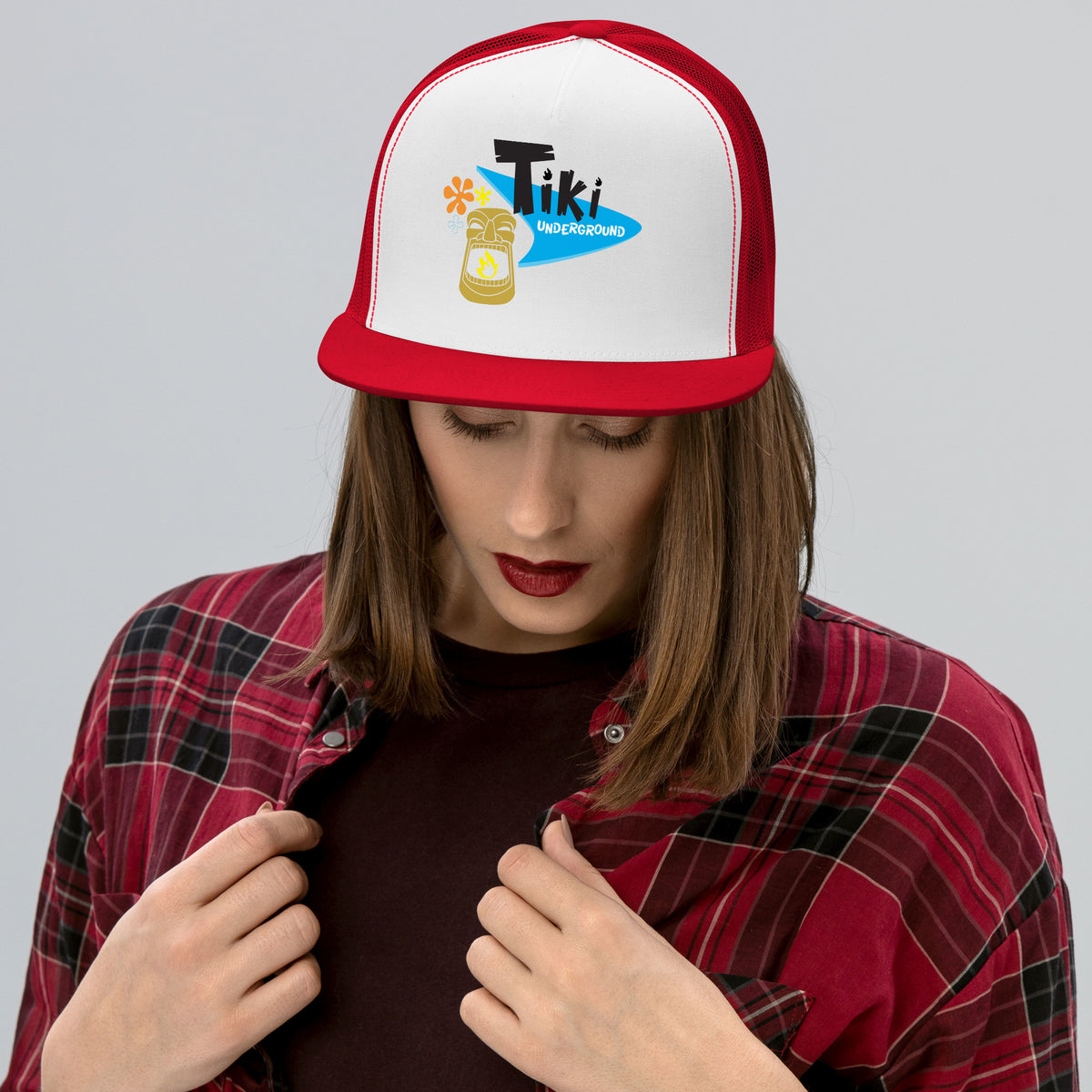 Tiki Underground logo Trucker Cap